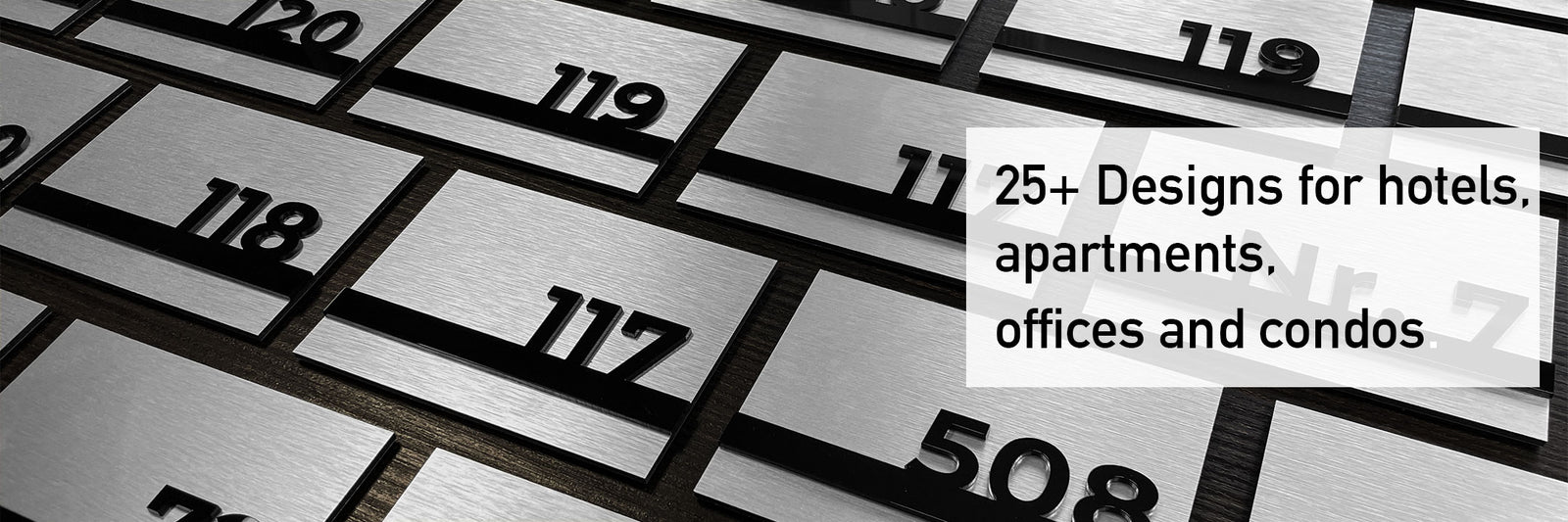 Custom & Unique Door Signs - Modern Door Numbers - ALUMADESIGNCO