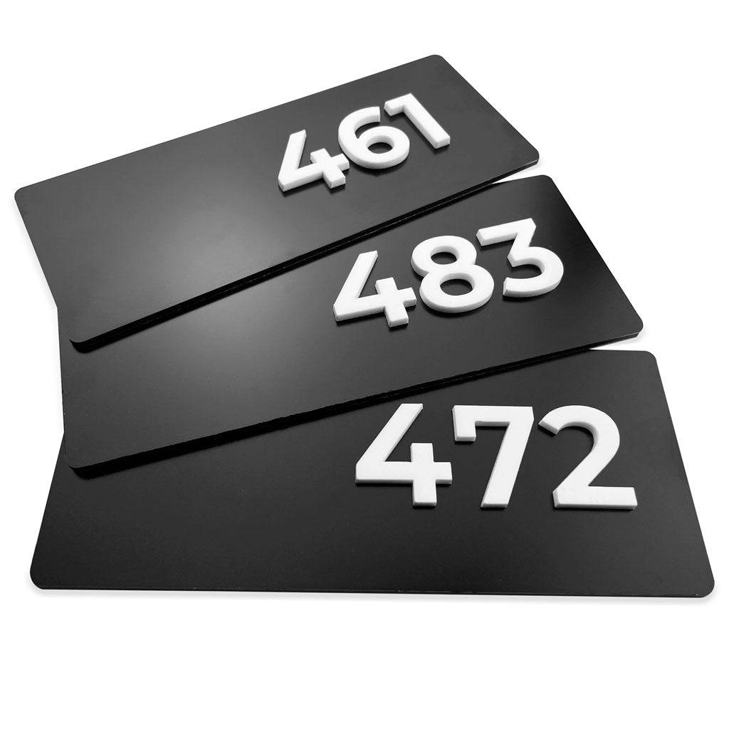 Suite Number Signs - ALÚMADESIGNCO